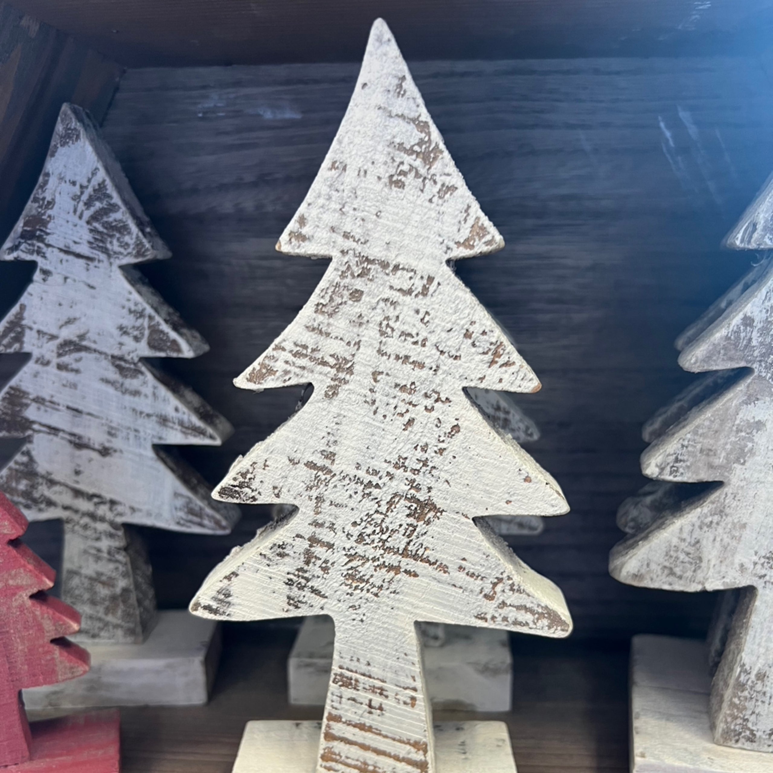 White wooden tree store